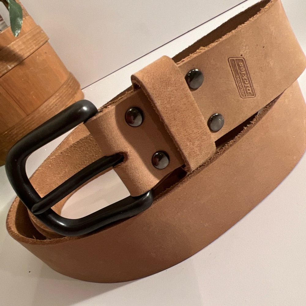Genuine Dickies Tan Belt - Genuine Leather - Men's Si… - Gem